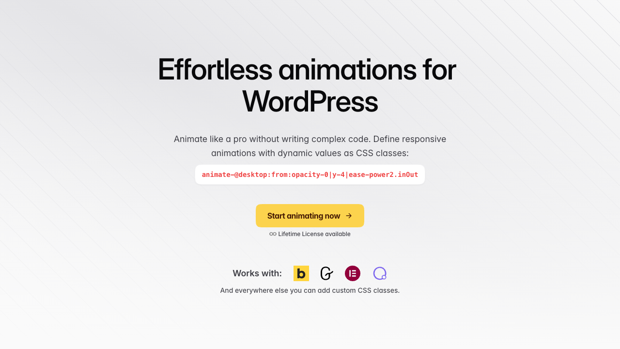 SleekMotion – Effortless animations for WordPress | The interconnected product-suite for WordPress